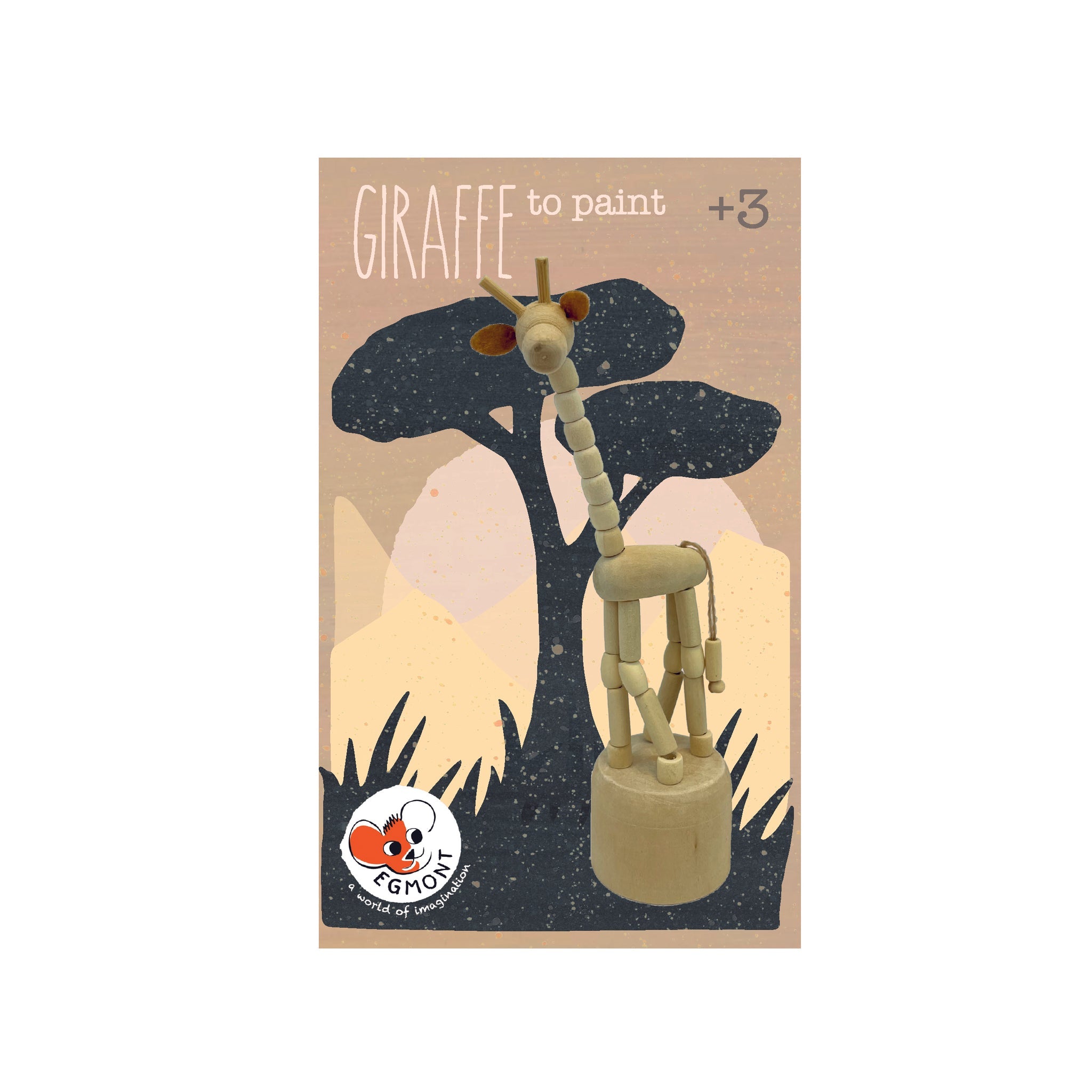 Paint Your Own Wooden Push-Up Giraffe – Maya Papaya and Tony Macarony