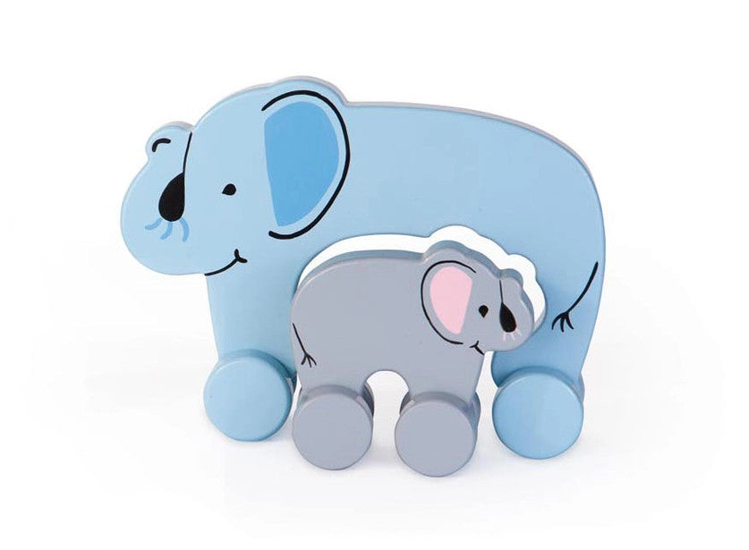 Big & Little Elephant Push Toy – Maya Papaya and Tony Macarony